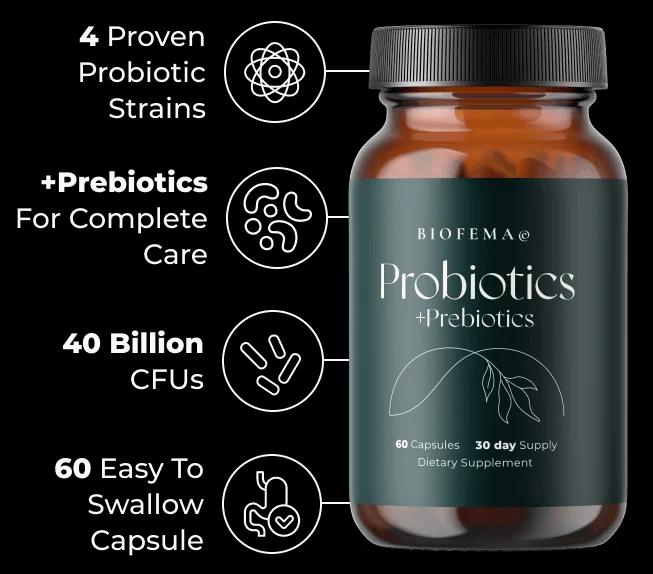 BIOFEMA – Pure Probiotics & Colostrum for Gut & Immune Health